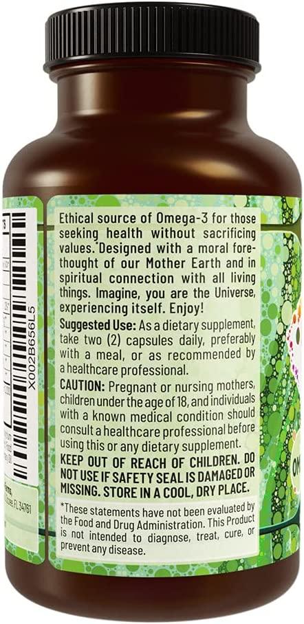 Vegan Omega 3 Algae Oil with DHA EPA - The Ultimate Fish-Less Oil Blend ...
