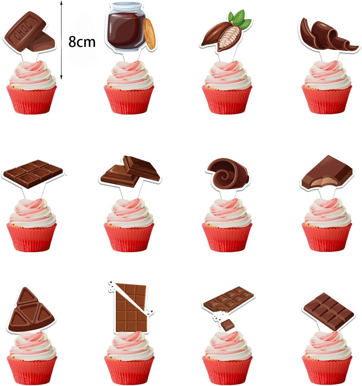 Chocolate Party Supplies Chocolate Birthday Party Decorations Set with ...