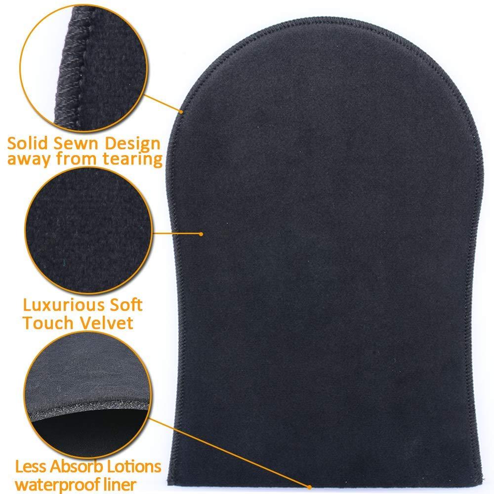 stusgo 3 in 1 Self Tanning Mitt Applicator Kit Mini Face Tan Mitt Back ...