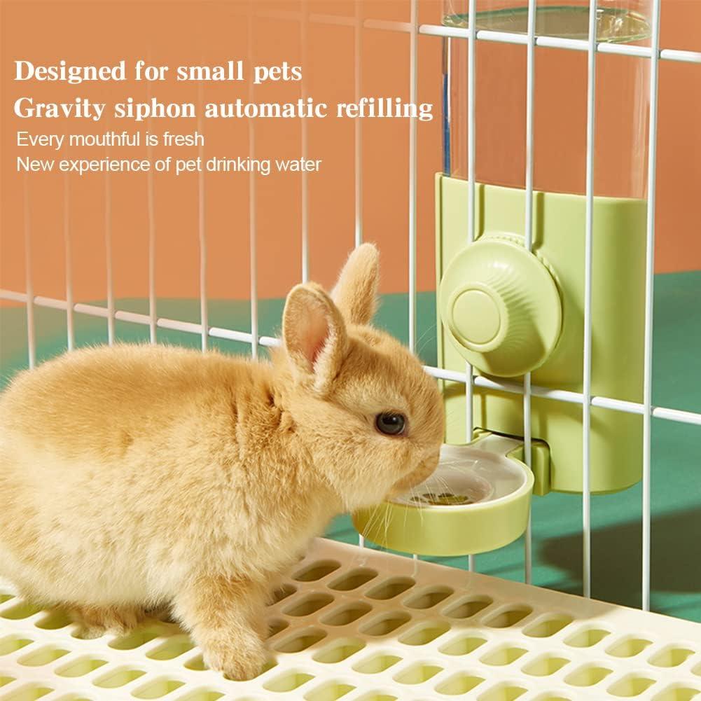 Rabbit Water Bottle 600ml/21oz Guinea Pig Water Bottle Non Drip Rabbit ...