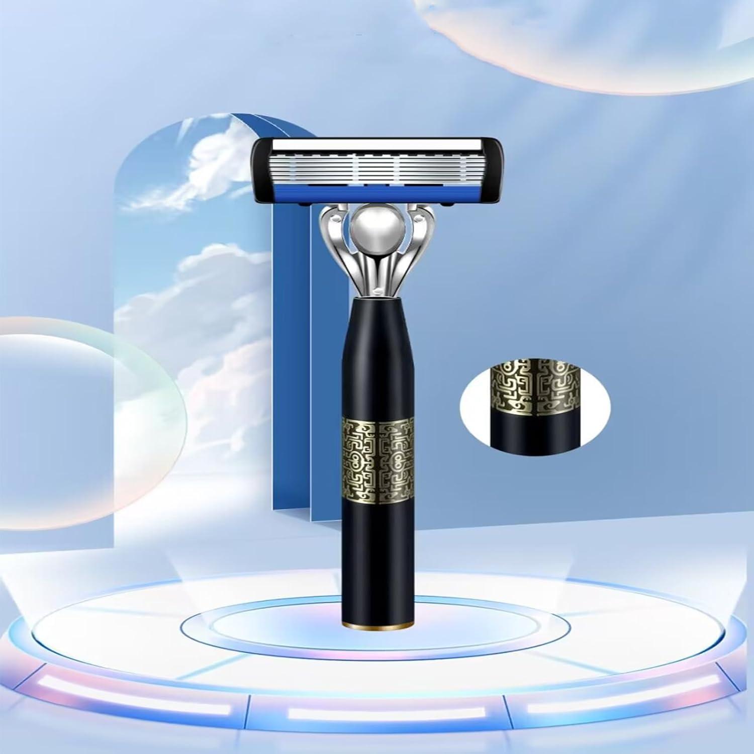LATIEN Safety Razor for Men & Women - Stainless Steel Wet Razor with 6 ...