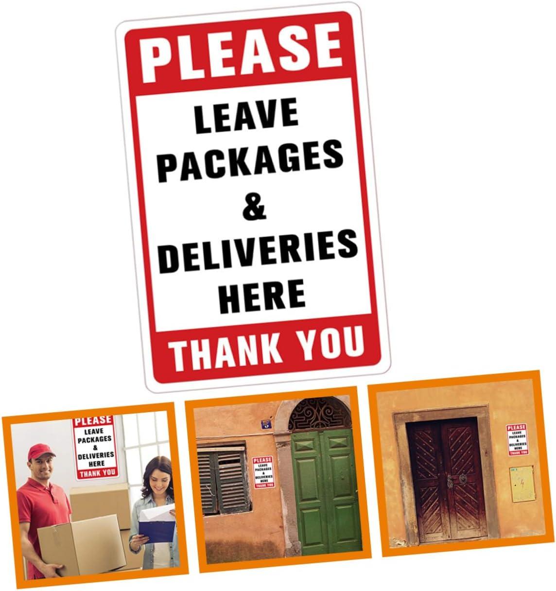 VILLFUL Leaving Here Sticker Wall Decoration Leave Packages Here Sign ...