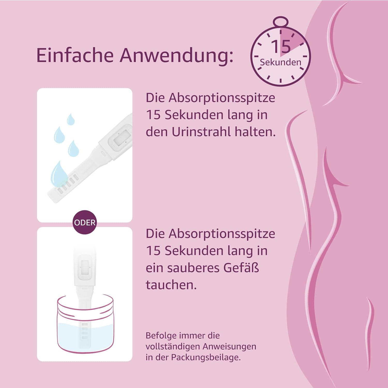 Amazon Basic Care Early Pregnancy Tests - 6 Days 3 Count | Accurate ...