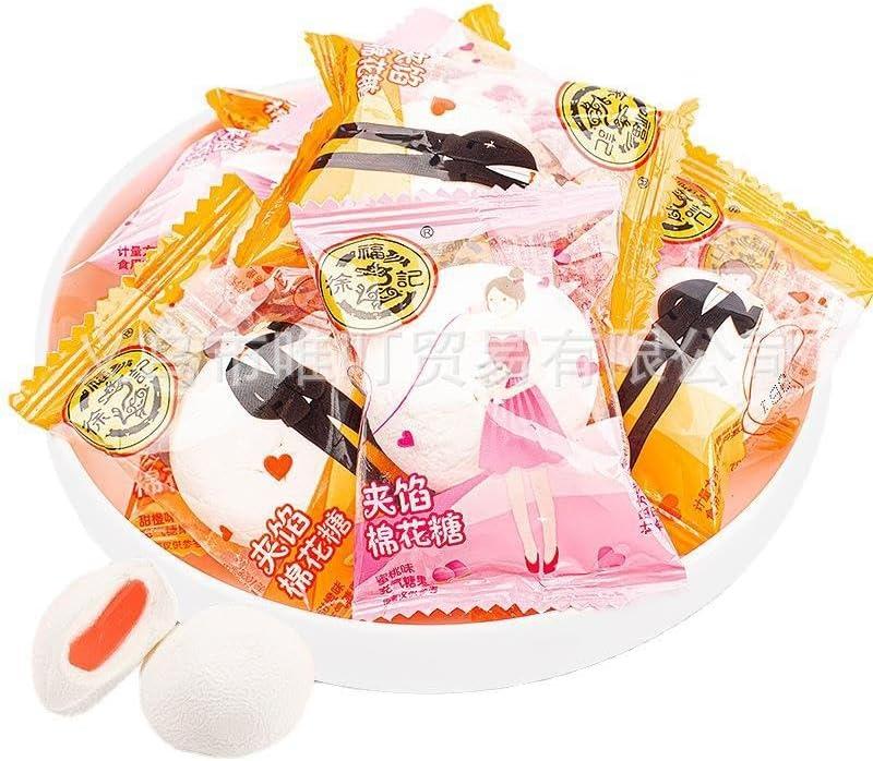 Honey peach Cotton soft Candy Fruit Flavored Cotton Candy Individually ...