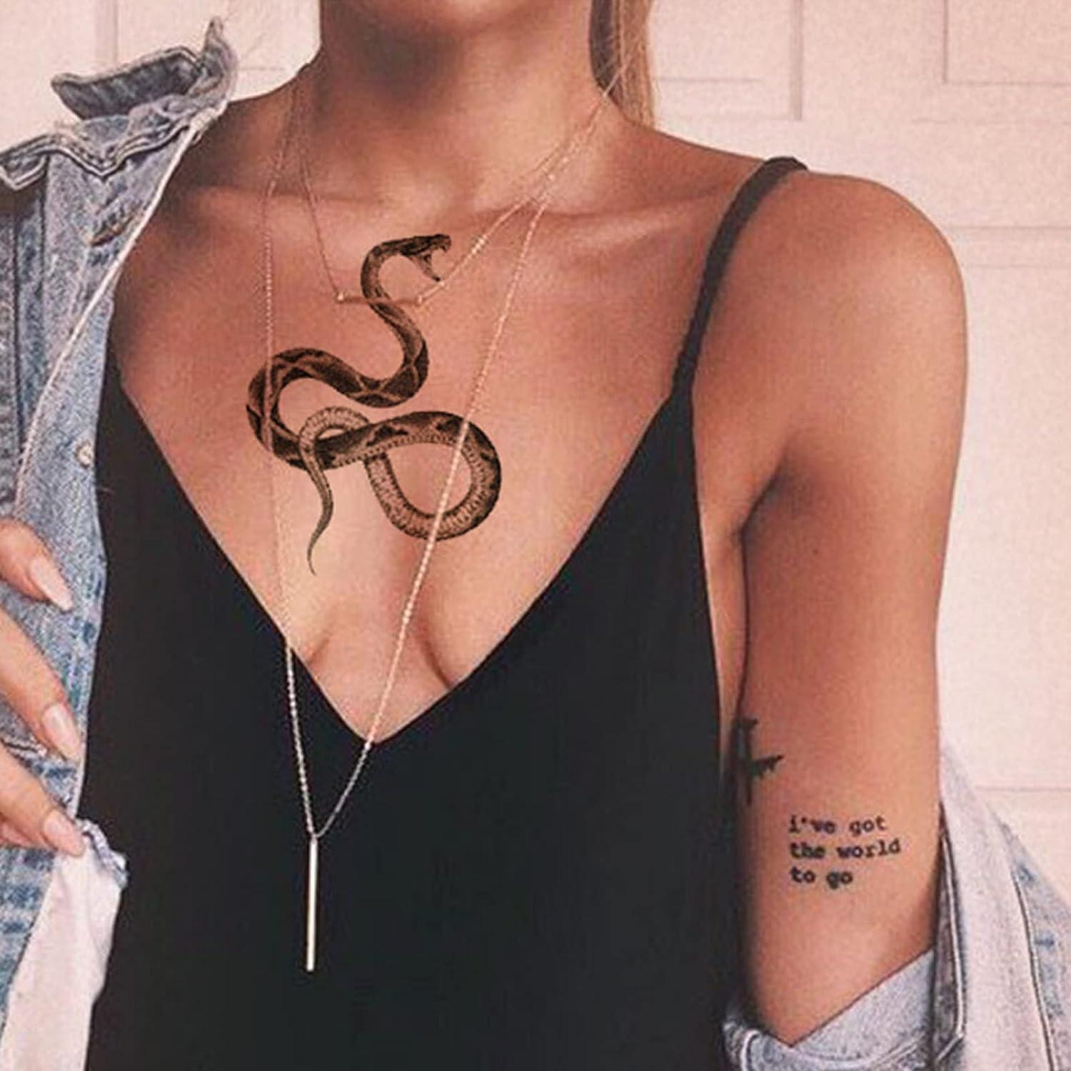 snake tattoos temporary