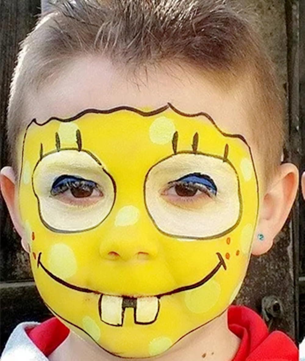 Go Ho Cream Yellow Face Paint (2.37oz 70ml) | Water Based Makeup for ...