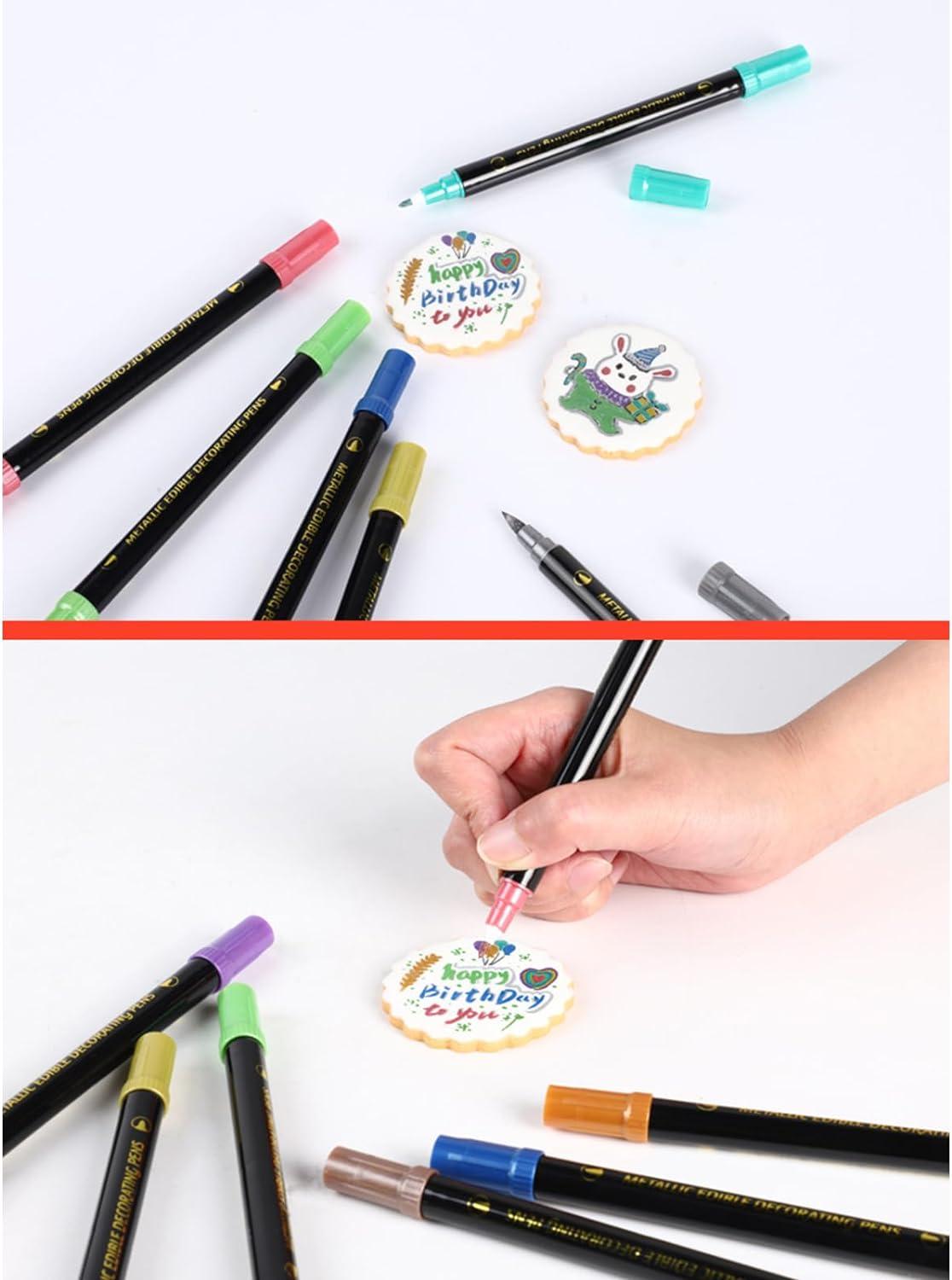 mayDONG Food Coloring Pens Color Double Sided Edible Food Coloring ...
