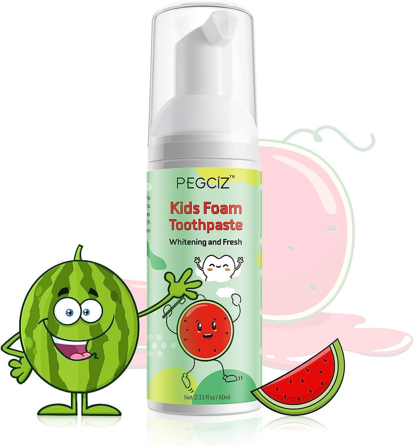 Children's Foam Toothpaste - Fluoride-Free Caries Protection 2x60ml ...
