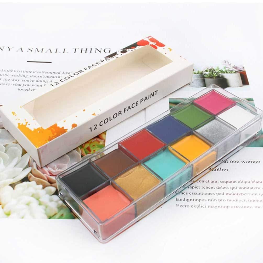 Lurrose 12 Fluorescent Body Painting Cream - Vibrant Cosmetic Pigment ...