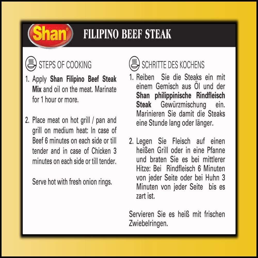 Shan Filipino Beef Steak 40 G | Buy Now with Express International ...