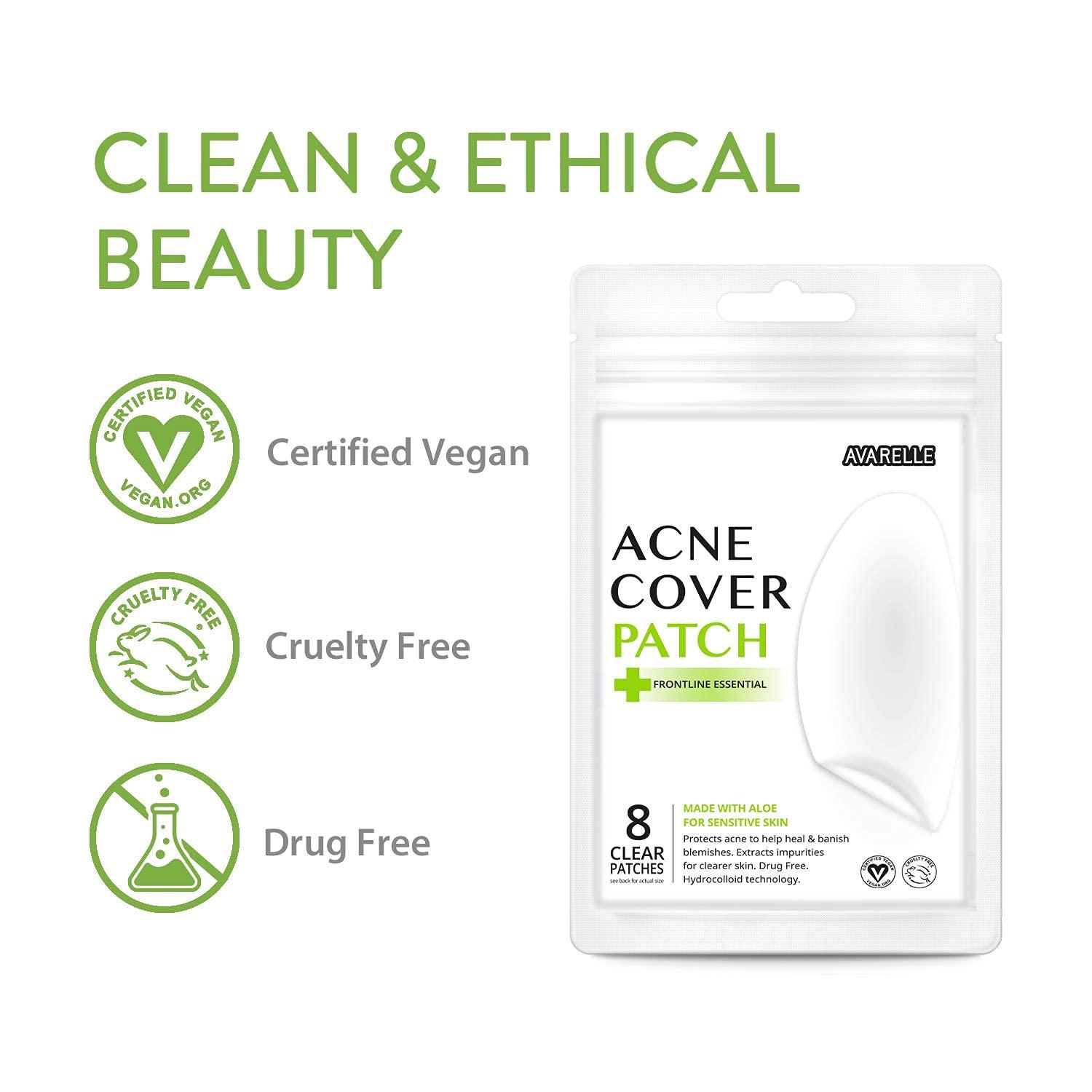 Avarelle Acne Cover Patch - 8 Clear Patches for Effective Spot ...
