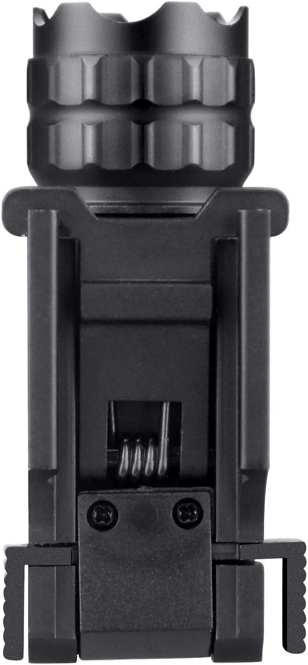 COSMOING Rail Mounted Green Laser Light Combo & 600 Lumen Strobe Pistol ...