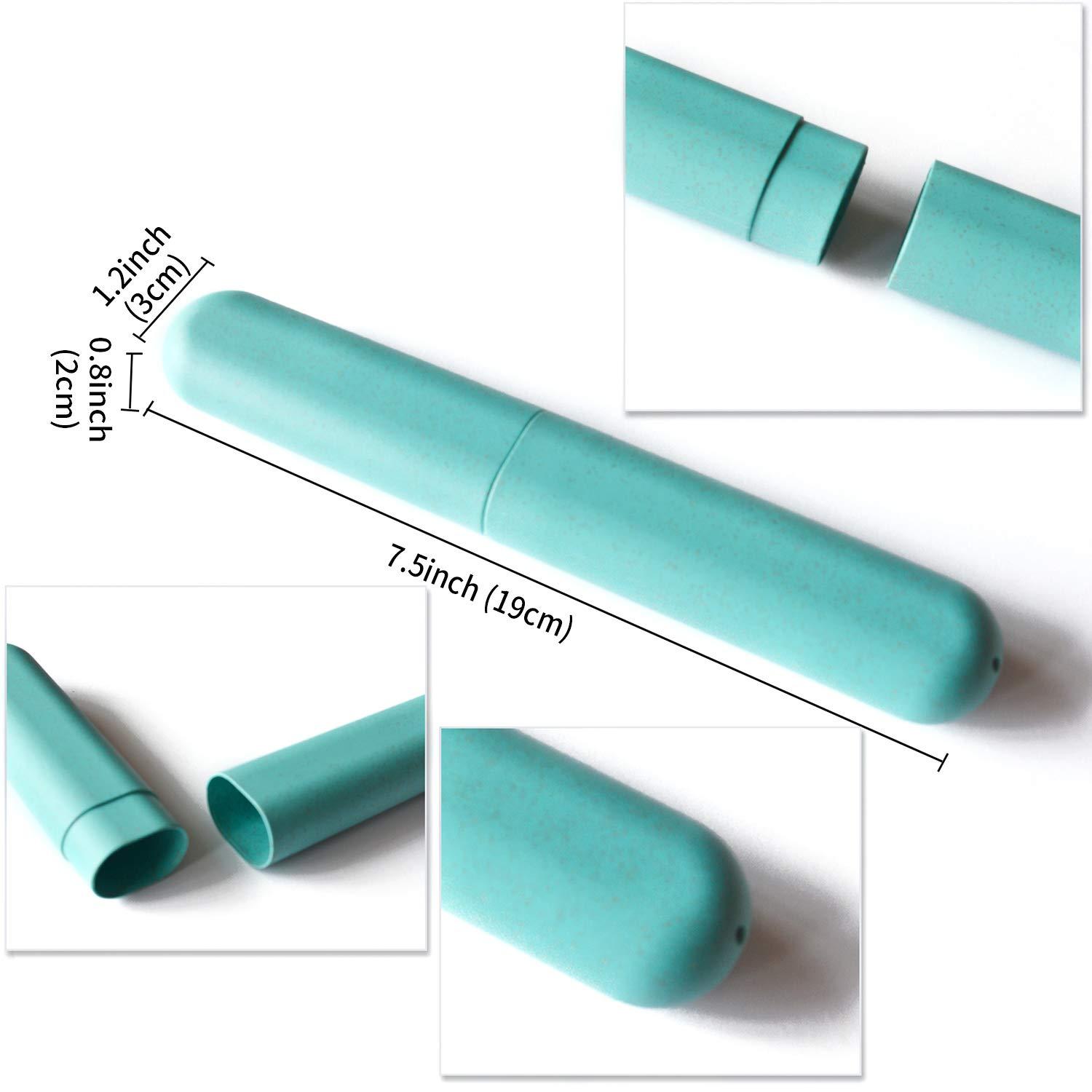 JAWENJOY 4 Pack Portable Travel Toothbrush Case - Toothbrush Holder ...