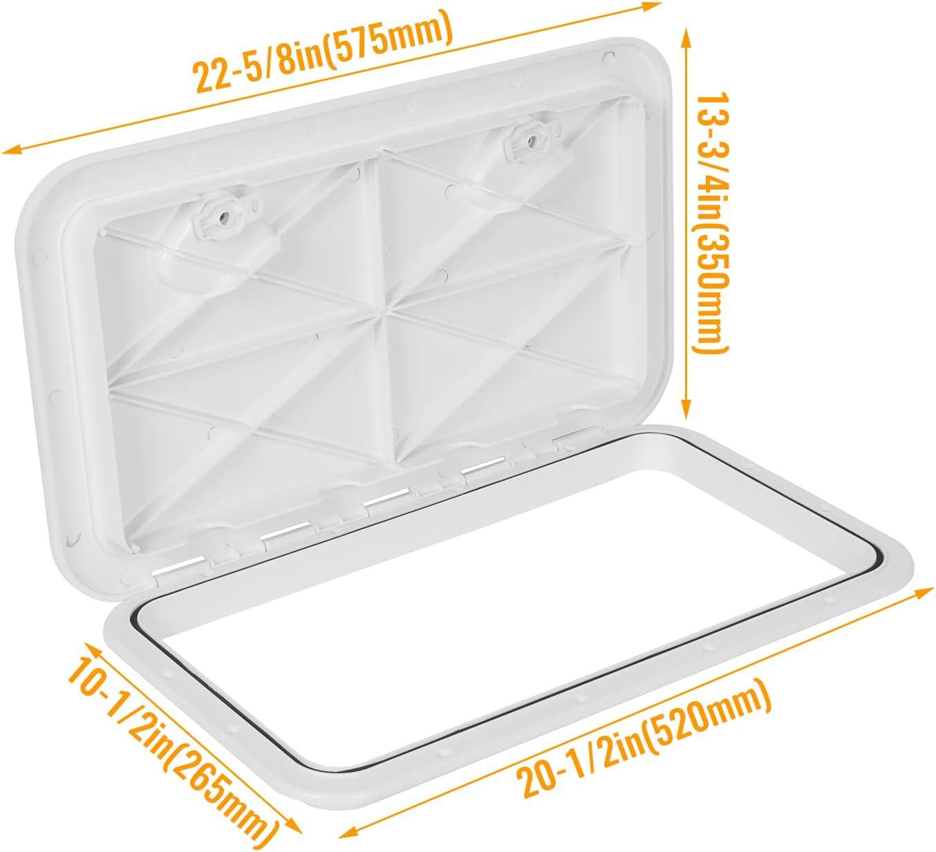 ECOTRIC 24 x 14 Deck Marine Access Hatch & Lid | Durable Boat Hatch ...