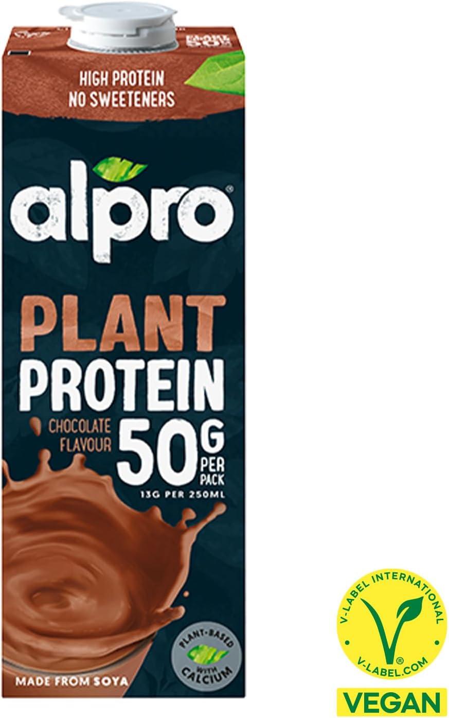Alpro Chocolate Soya High Protein Plant-Based Long Life Drink Vegan ...