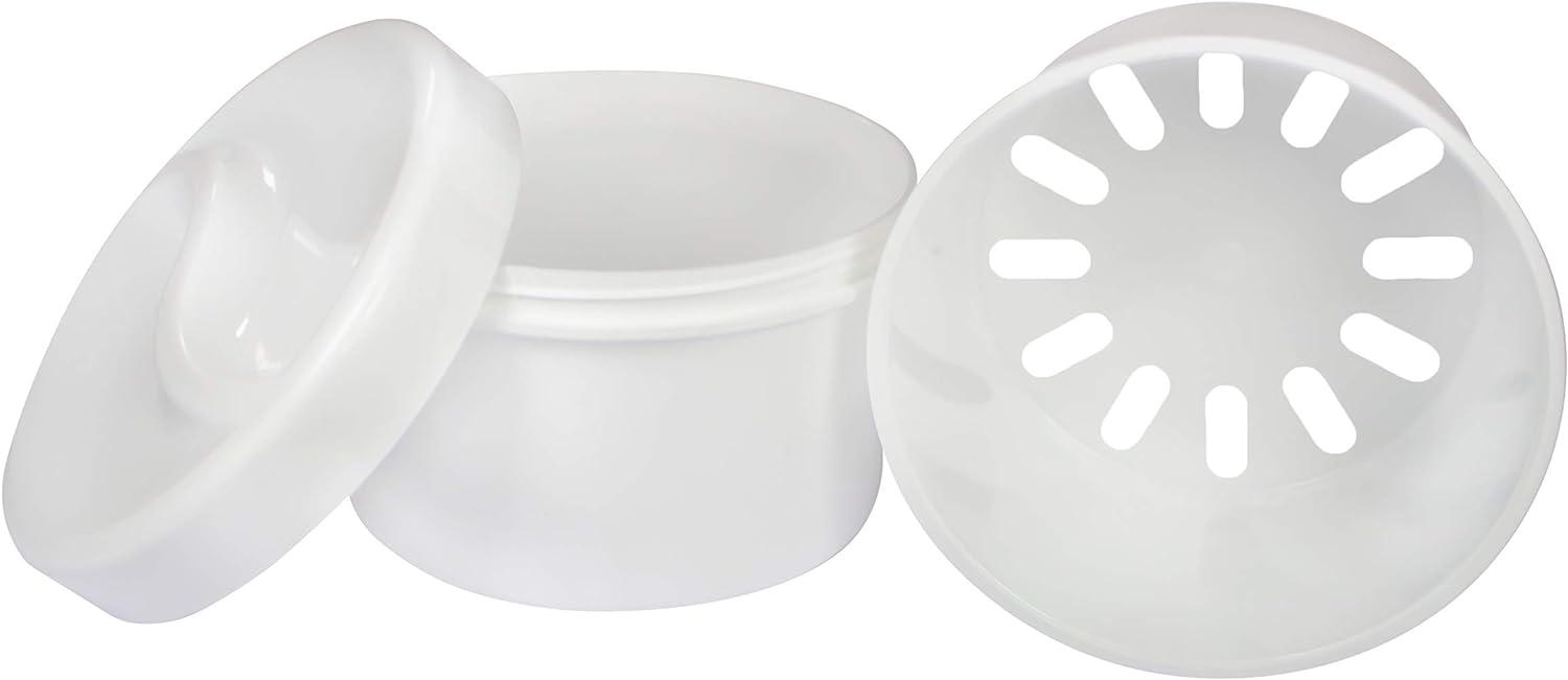Medi-Inn Denture Cup - Tooth Container & Braces Box with Sieve & Screw ...