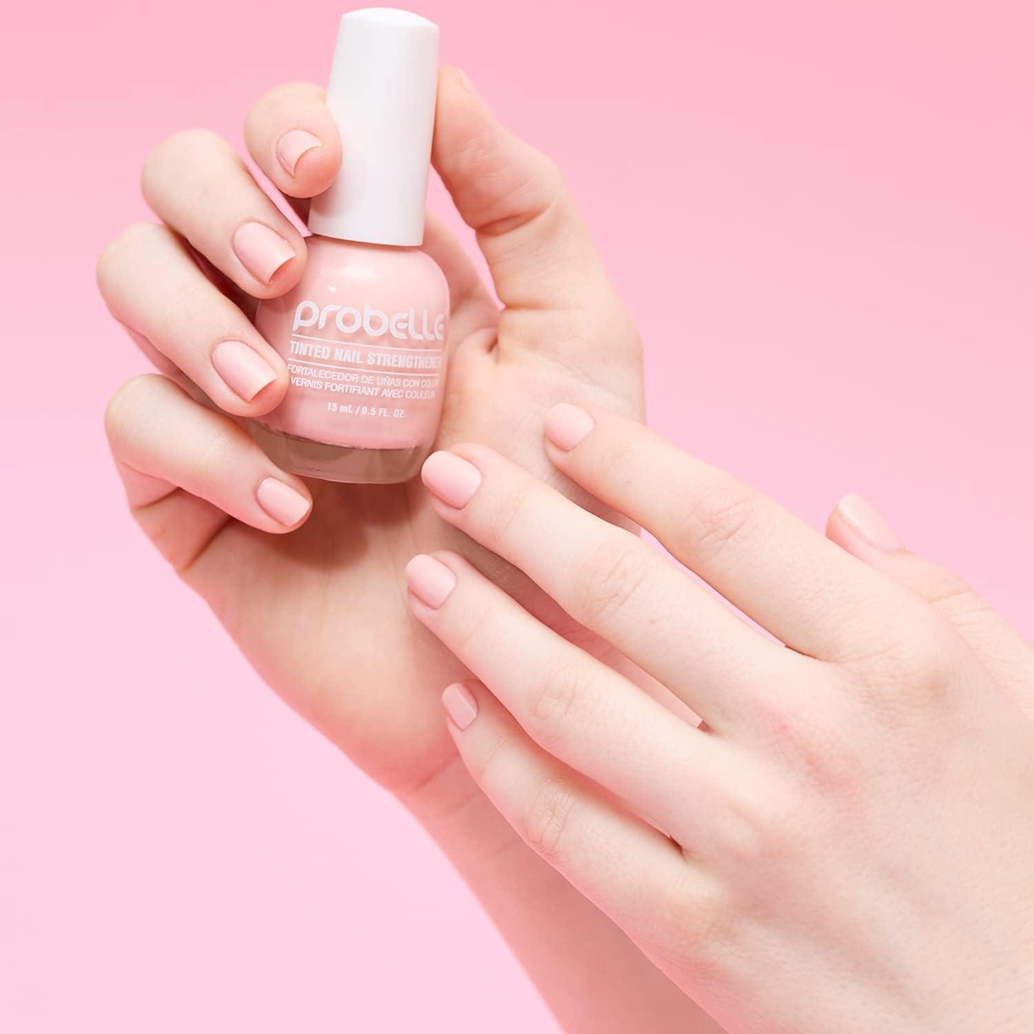 Probelle Tinted Nail Strengthener Nail Strengthening Treatment Nail ...