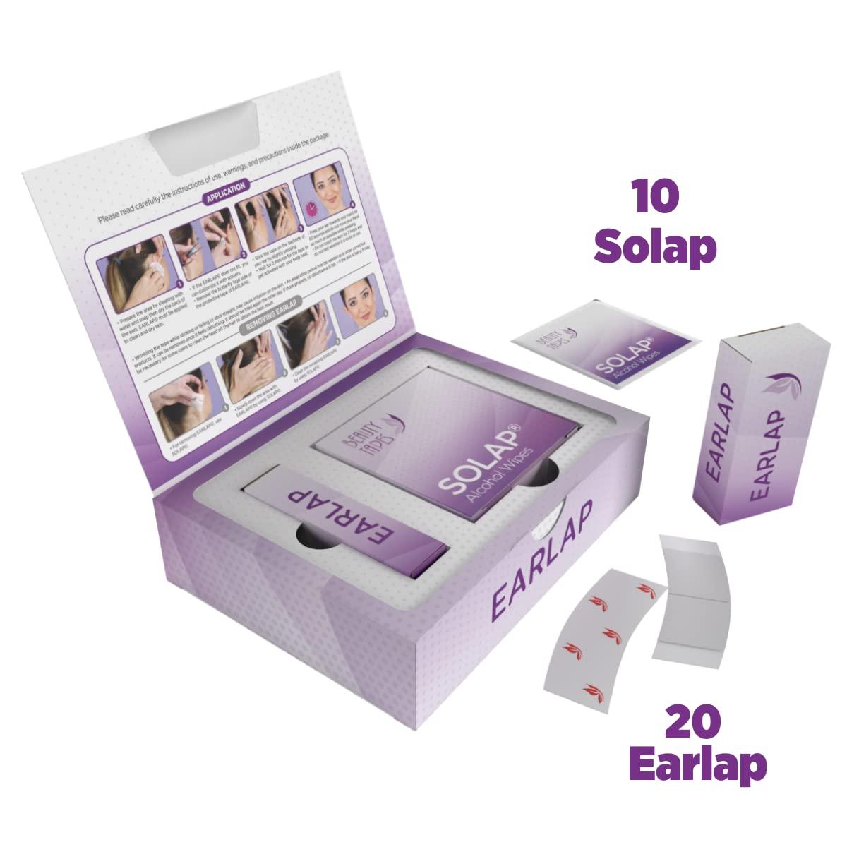 EARLAP Cosmetic Ear Corrector - 3 Packet Set for Prominent Ears ...