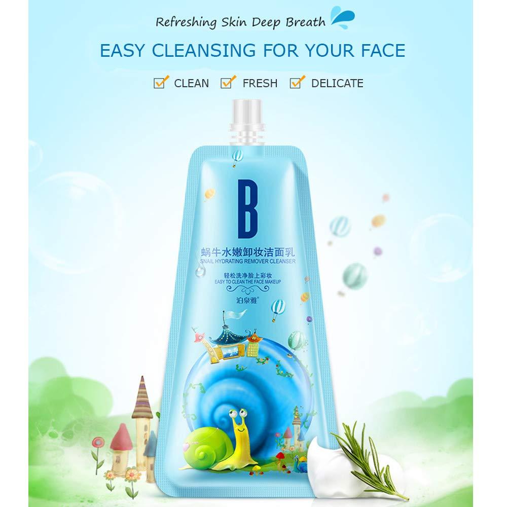 BIOAQUA Snail Hydrating Makeup Remover Cleanser 100g - Deep Cleansing ...