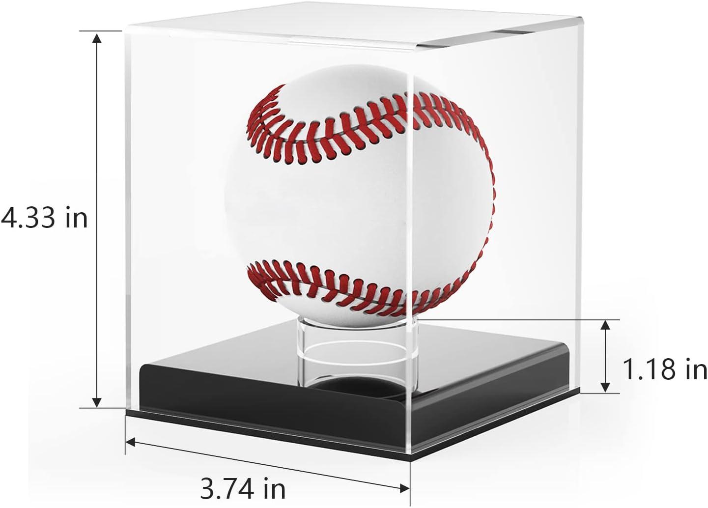 Laypia Baseball Display Case - Acrylic UV Protected Holder for ...