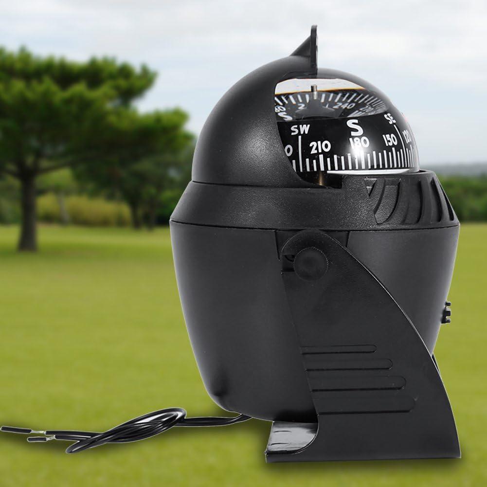 Illuminated Marine Dashboard Compass with LED Light - Ideal for Boat ...