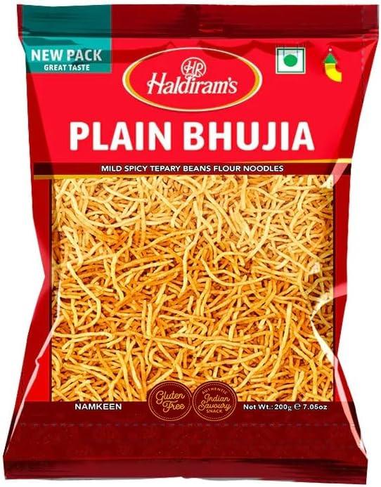 Haldirams Plain Bhujia 200g Indian Snacks & Savouries - Namkeen - (Pack of 10) HALDIRAMS BHUJIA ...
