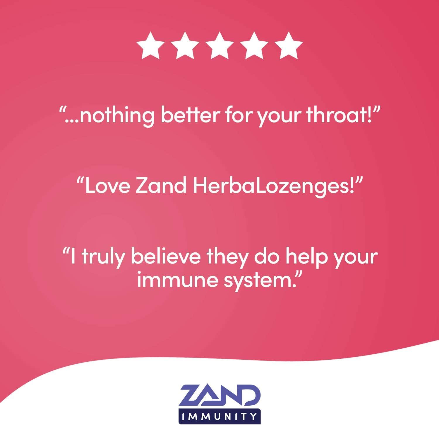 Zand Immunity Cherry Echinacea Zinc Lozenges - 80 Count | Sugar-Free ...