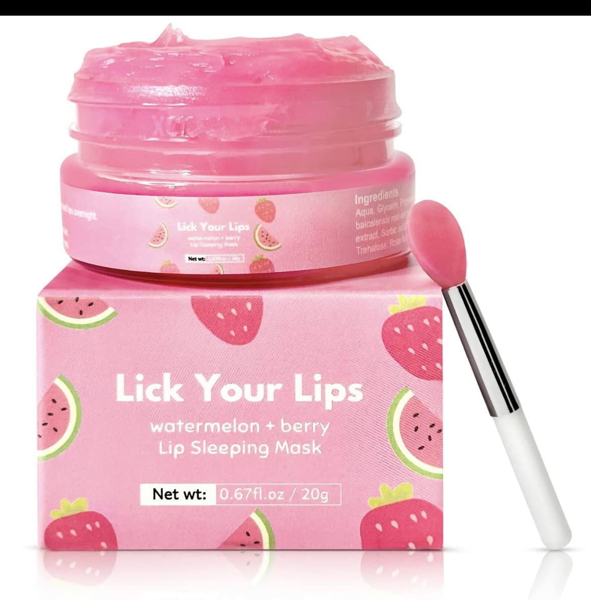 Lip Care Kit Gift Set - 6 in 1 Lip Therapy Set with Lip Sleeping Mask ...