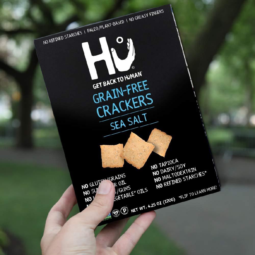 Hu Gluten Free Crackers | Sea Salt Keto Crackers 6 Pack | Grain Free ...