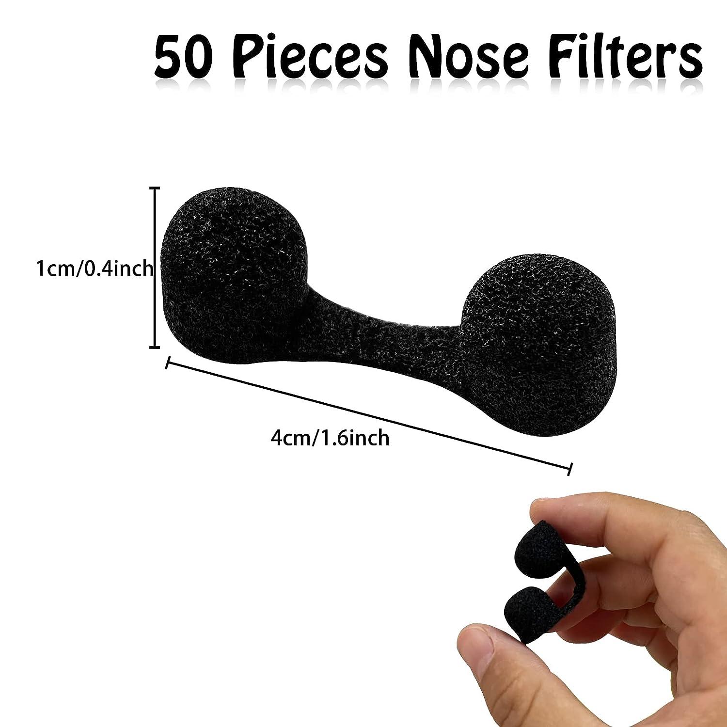 50Pcs Disposable Soft Sponge Nose Filters - Breathable Nose Plugs for ...