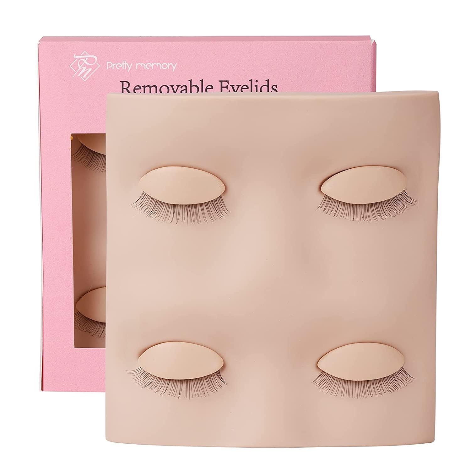 Pretty Memory 2 Pairs Replacement Eyelids for Lash Mannequin Head ...