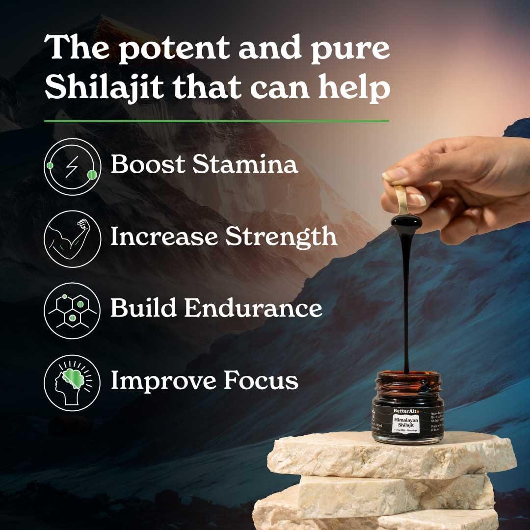 Better Alt Pure Himalayan Shilajit Resin - High Potency Gold Grade | 75 ...