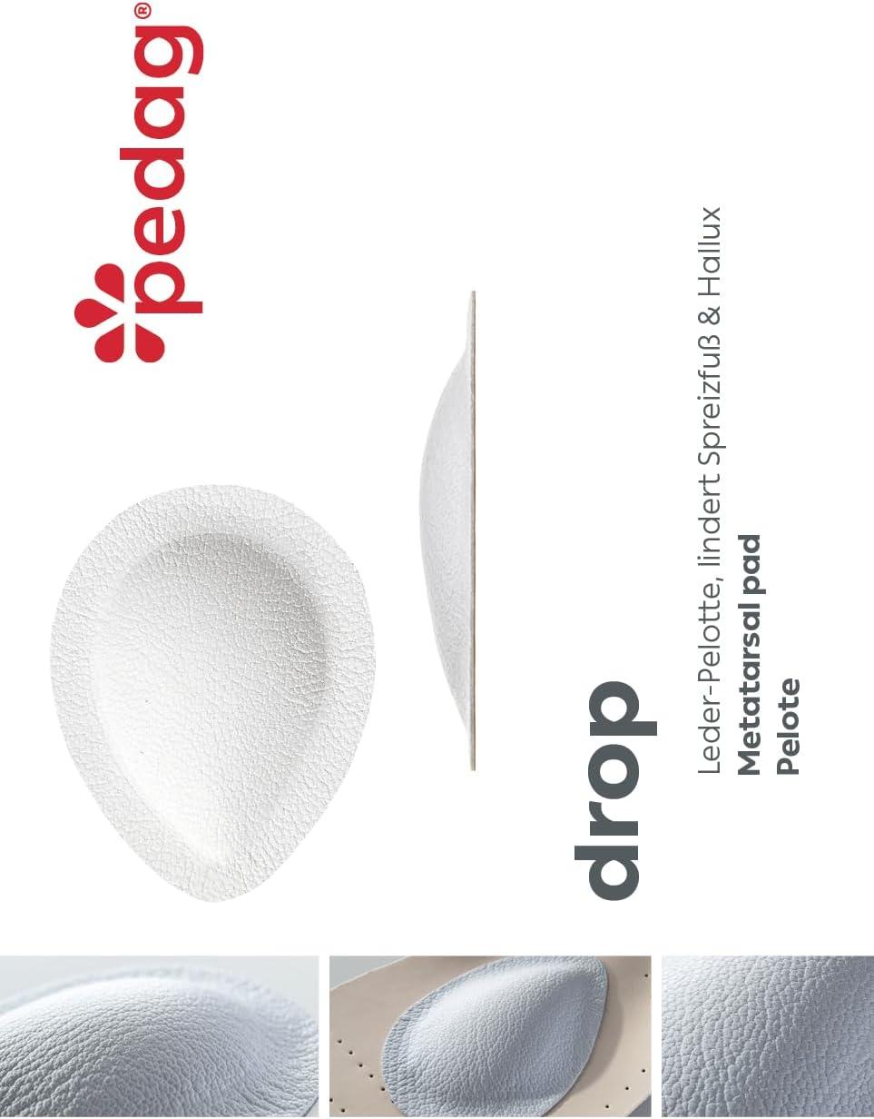 Pedag Drop Leather Pelotte - Ideal Foot Support & Upholstery for Size ...