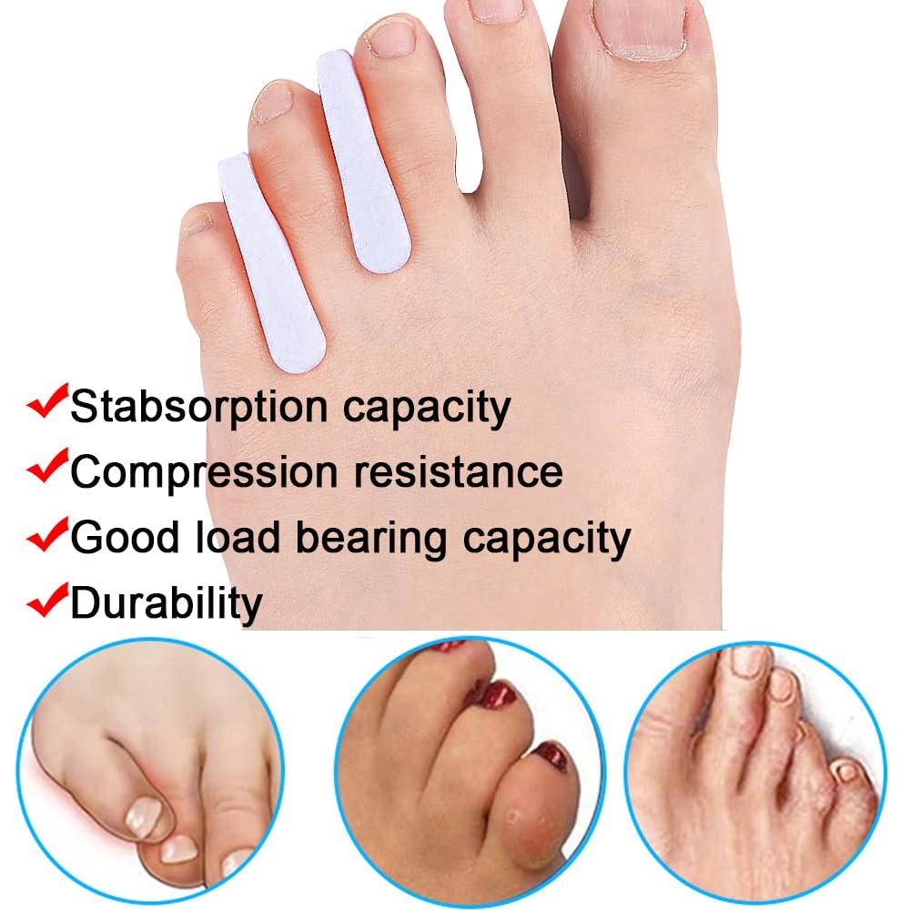 Mcvcoyh Flared Gel Pinky Toe Separators 10 Pieces Small Toe Spacers Toe ...