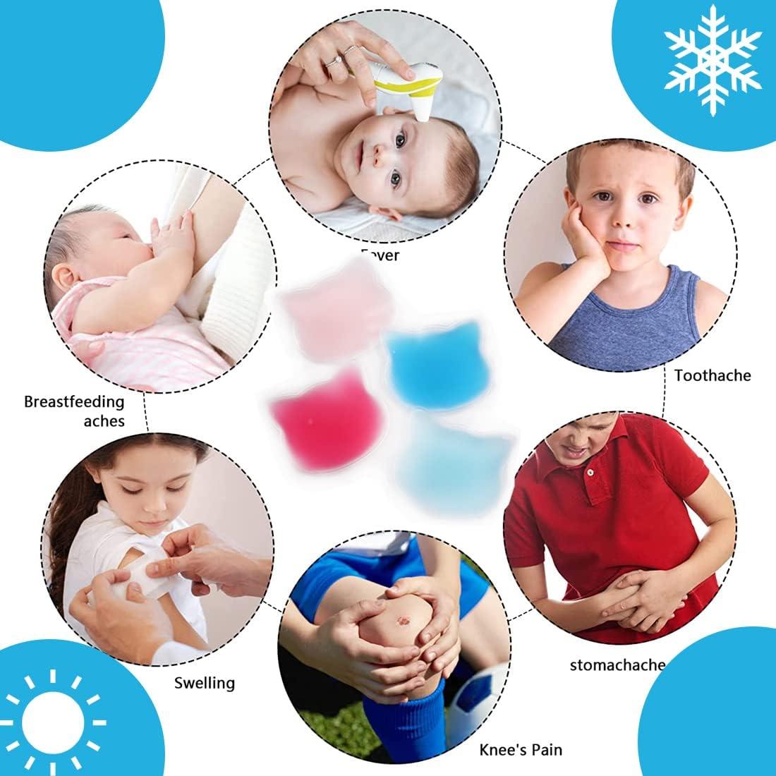 Reusable Gel Eye and Lip Ice Packs - Hot Cold Compress Mini Gel Pads ...