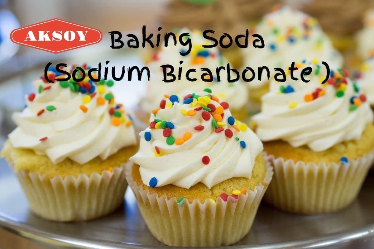 Aksoy Baking Soda 1.8KG - Food Grade Pure Sodium Bicarbonate Powder for ...