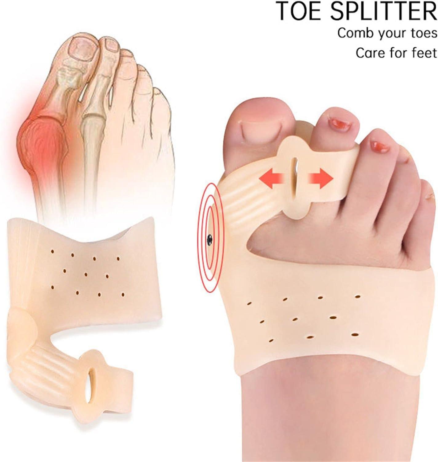 Silicone Bunion Support & Protector Sleeves - Hallux Valgus Splint with ...