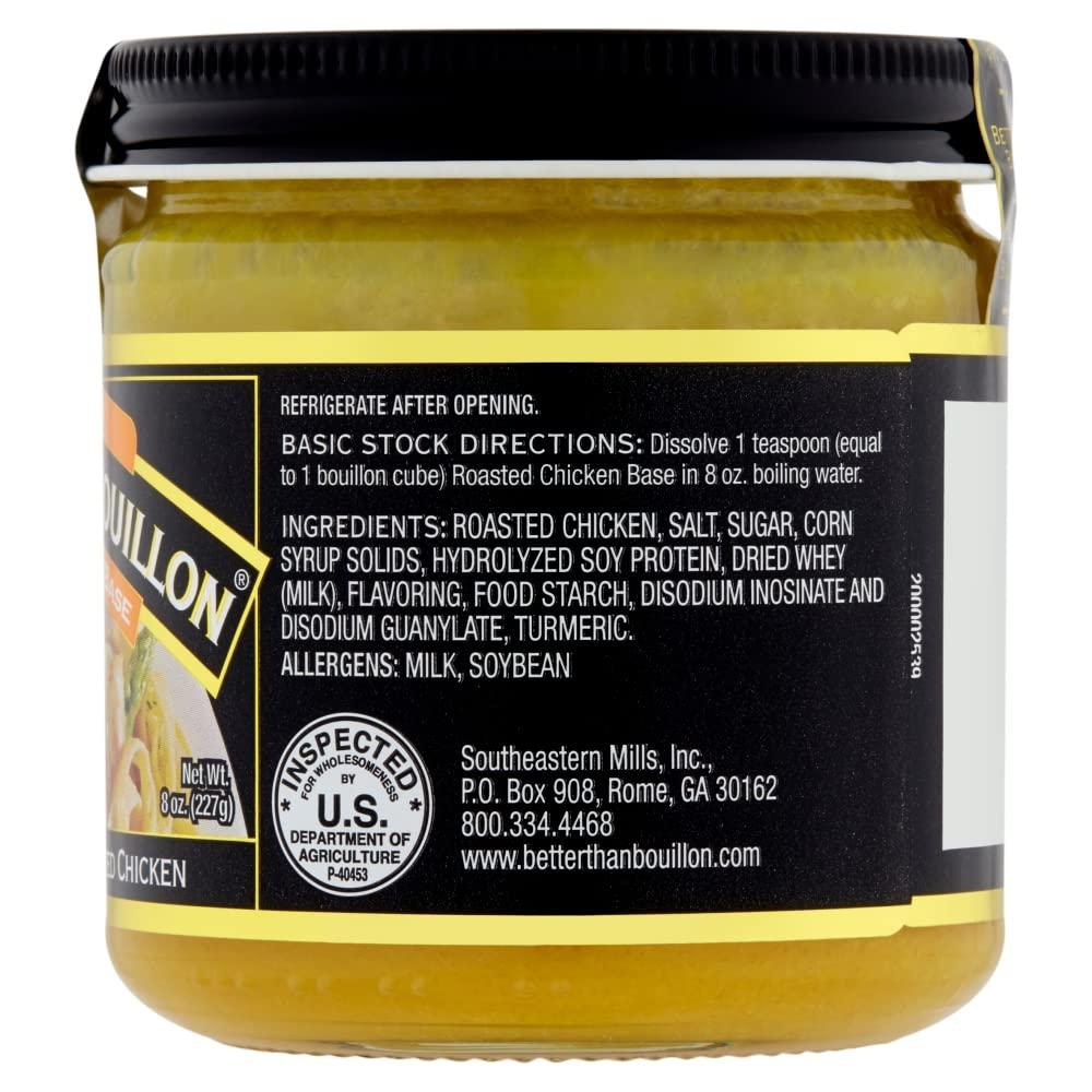 Better Than Bouillon Premium Roasted Chicken Base - 8-Ounce Jar (38 ...