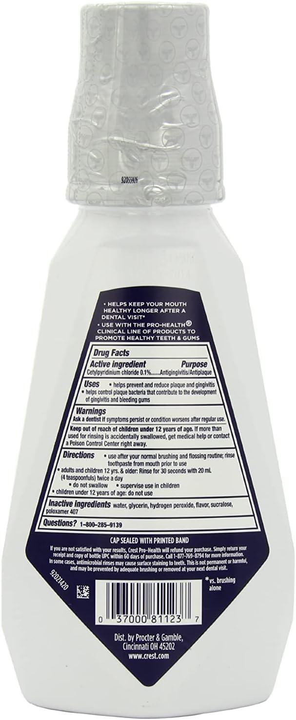 Crest Pro-Health Clinical Deep Clean Mint Oral Rinse 16 oz (Pack of 3 ...
