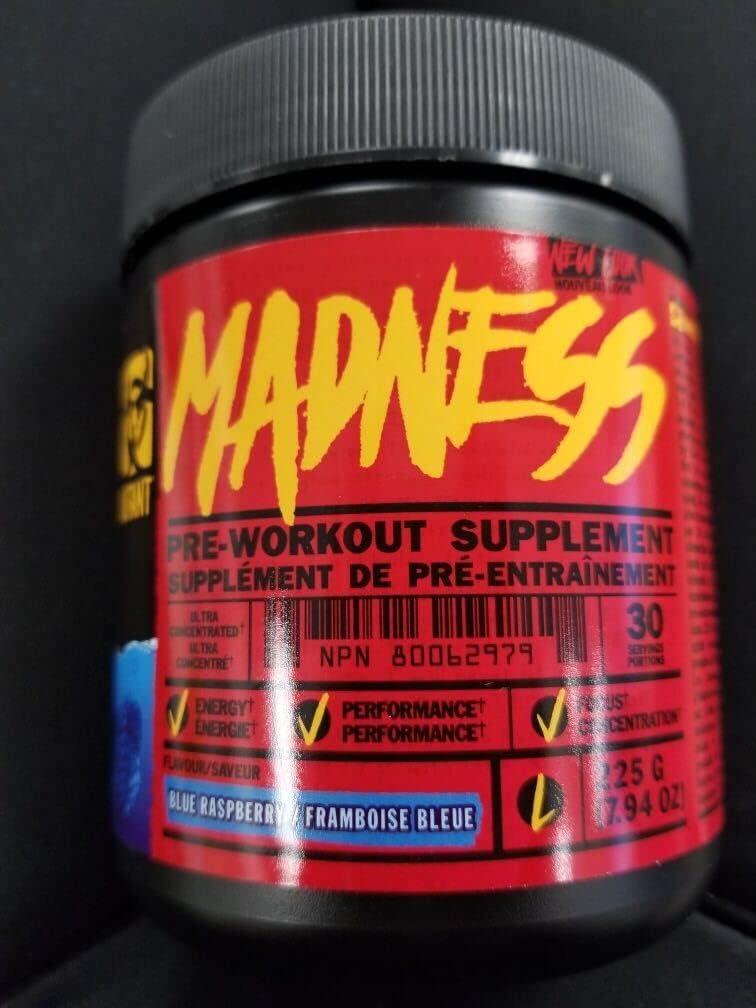Mutant Madness | Double Pre-Workout Bundle | Madness Blue Raspberry 225 ...