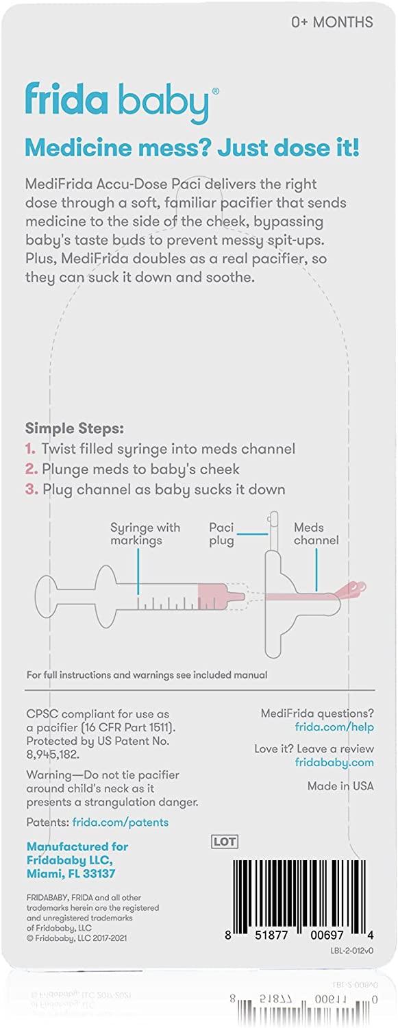 Medi Frida the Accu-Dose Pacifier Baby Medicine Dispenser by FridaBaby ...