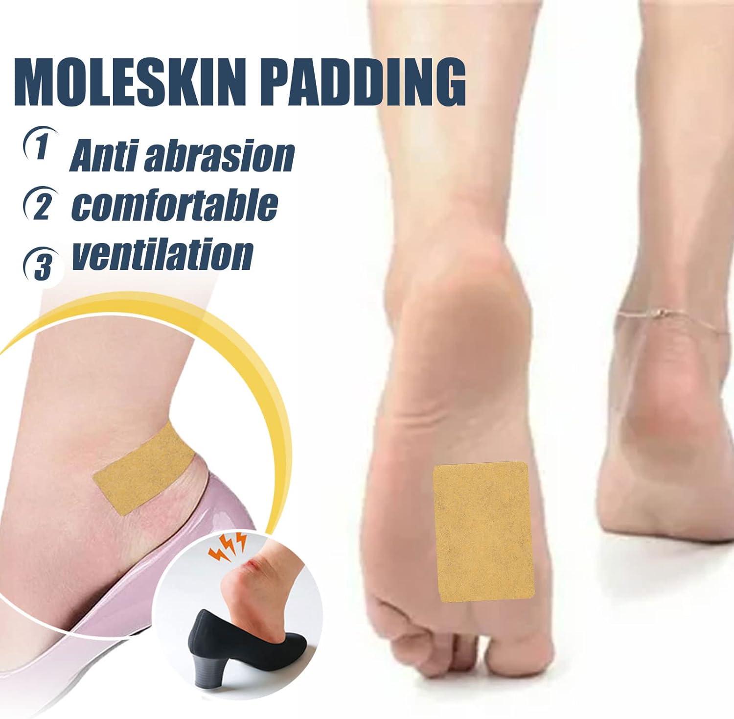 Moleskin Padding for Feet - 10 Pack with Adhesive Backing - Reduce ...