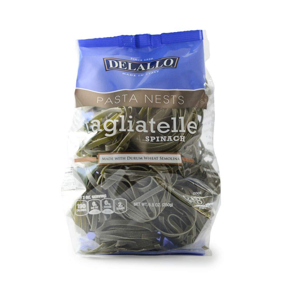 DeLallo Spinach Tagliatelle Nest Egg Pasta - Premium Italian Pasta for ...