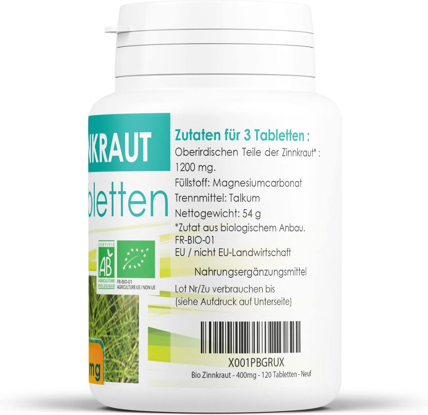 Organic Horsetail 400mg - 120 Tablets | Natural Dietary Supplement for ...
