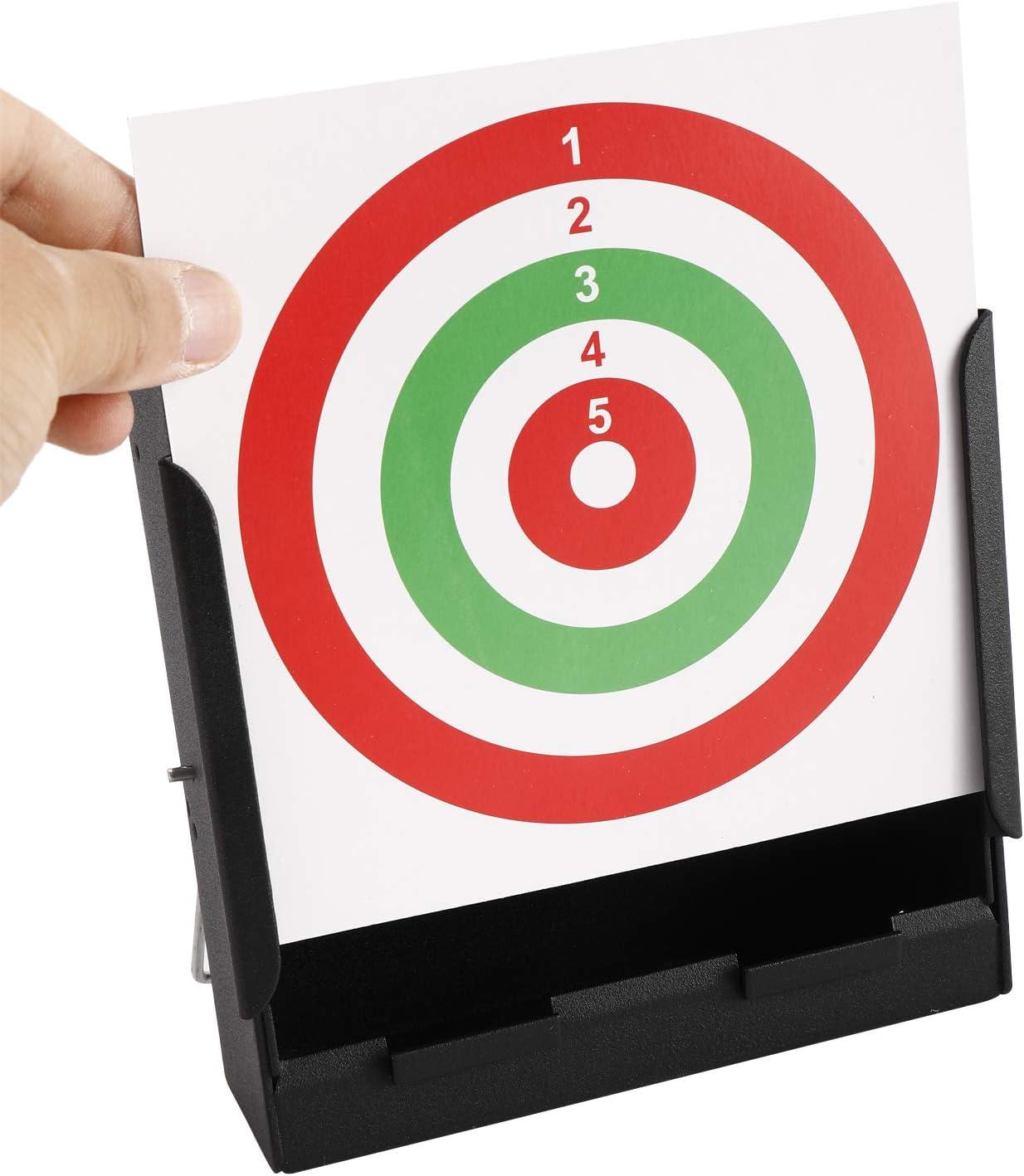 Metal Box BB Trap Target with 20 Shooting Paper Targets, Airsoft Pellet ...