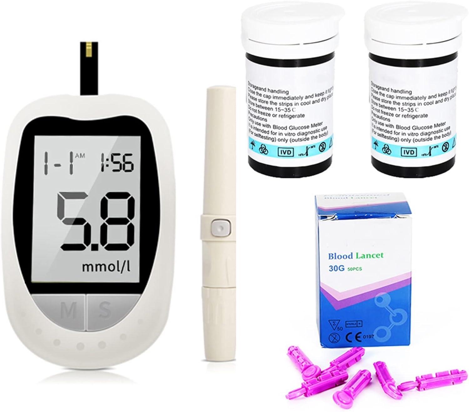 HEYUANPIUS Blood Glucose Monitor Kit | Glucometer Kit Code Free ...