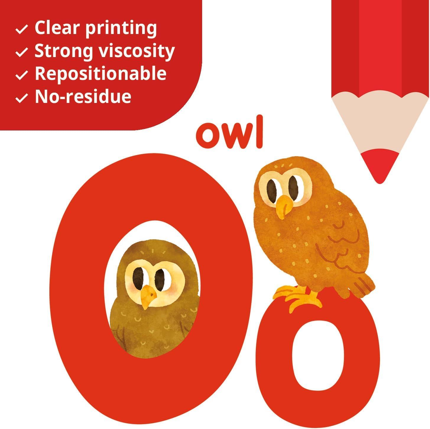 DECOWALL SG3-2316 Leaning Alphabet Numbers Color Wall Stickers ...