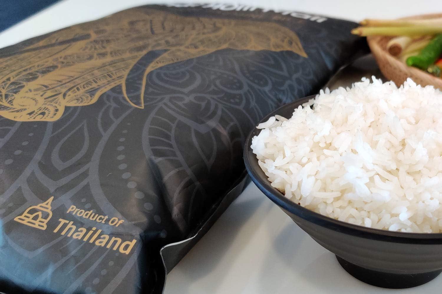 Yum Asia Thai HOM Mali Premium Jasmine White Rice - 5kg: Authentic Thai Rice for Cooking & Meal ...