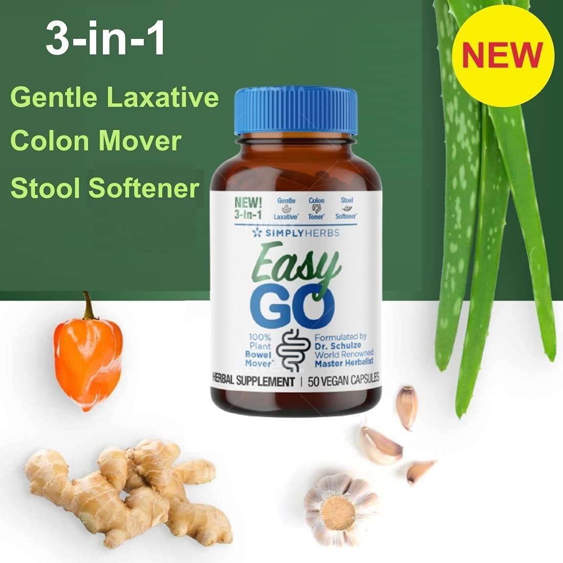 Dr. Schulze's Easy GO Bowel Mover - Gentle Laxative & Colon Toner | 100 ...