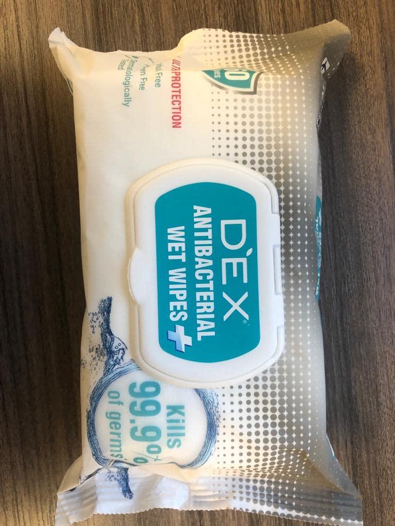 DEX Antibacterial Hand Sanitizing Wipes - 6 Pack for Hygienic Hands ...